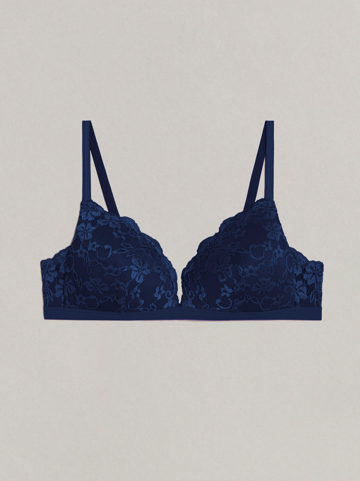 Push up triangle bra in dark blue lace Primula Color - Yamamay