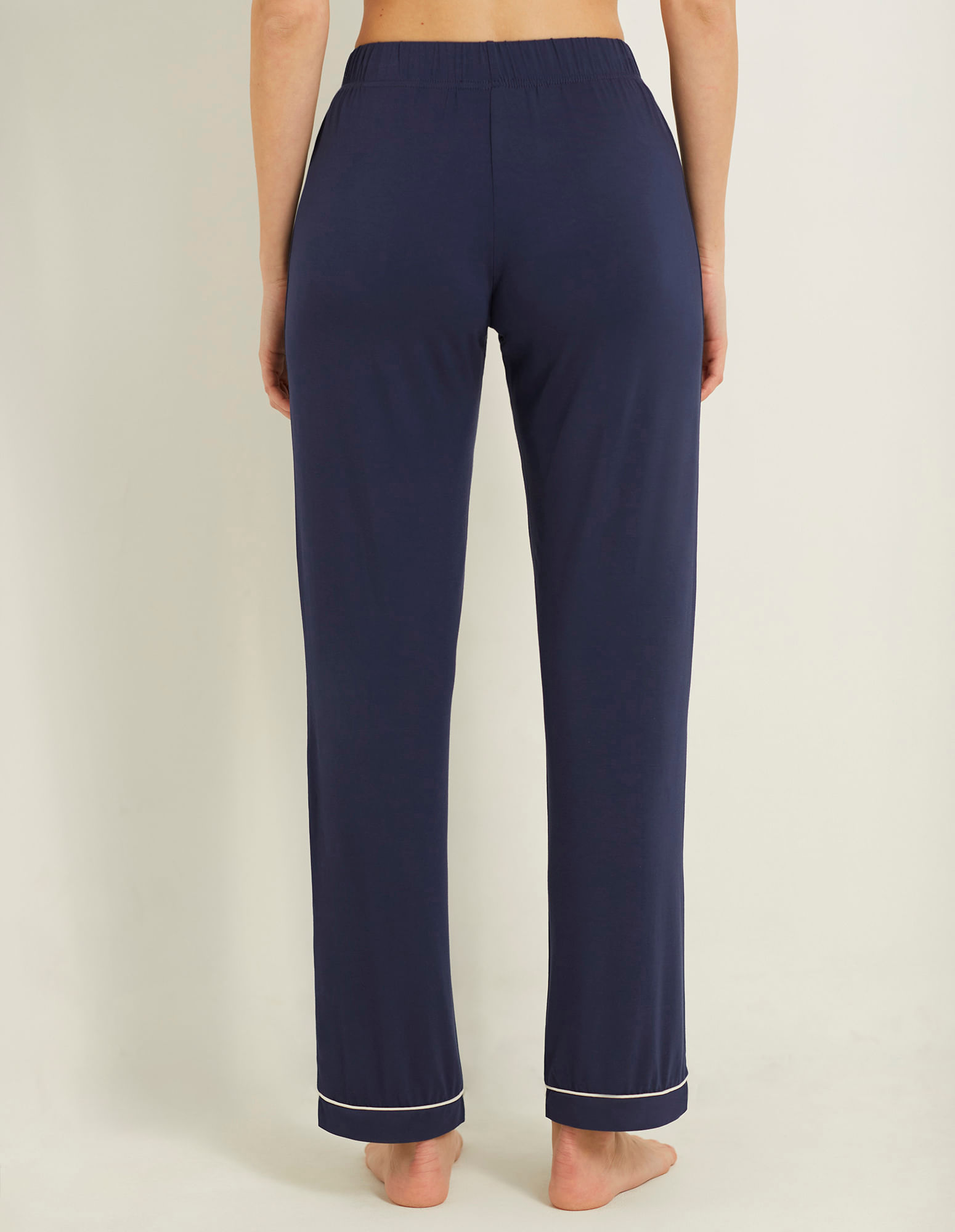 Pantalone lungo pigiama donna blu scuro Daily con Modal - Yamamay