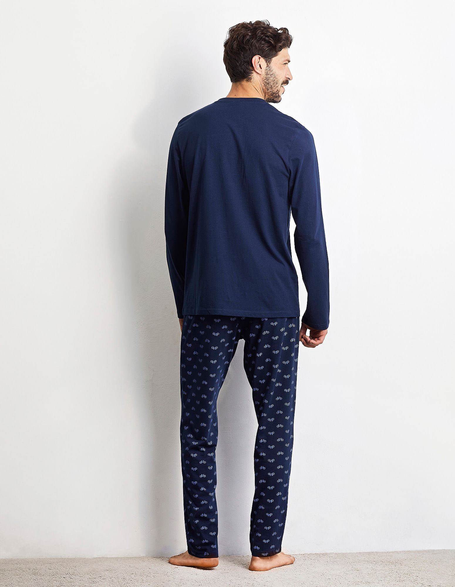 John long cotton pajamas for men - Yamamay