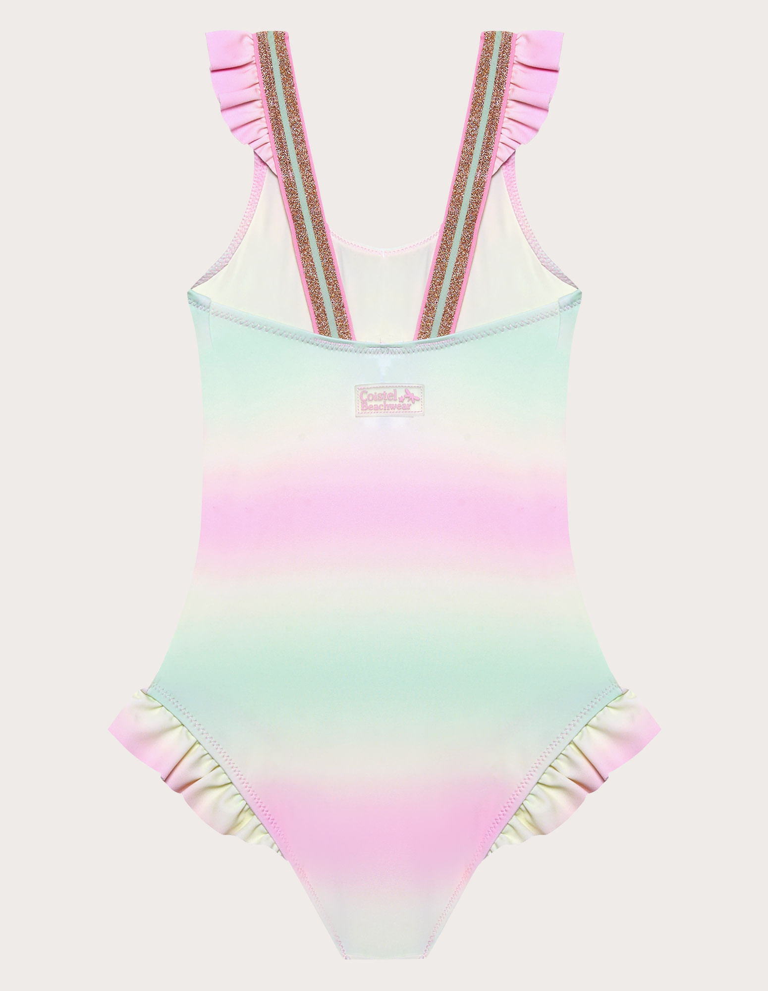 Costume intero da bambina con balze Coistel - Yamamay