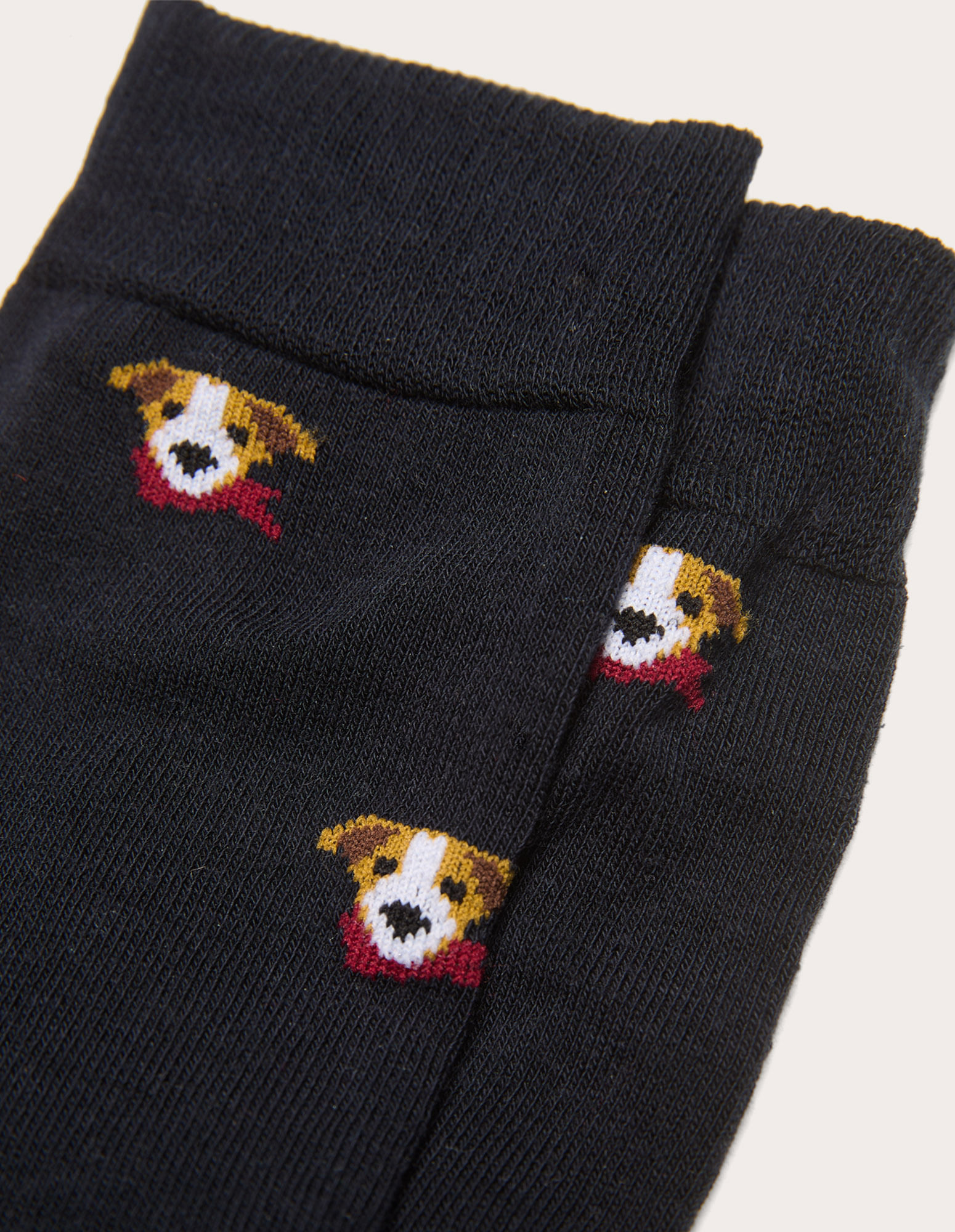 Men's short blue socks with dogs Funny - Yamamay